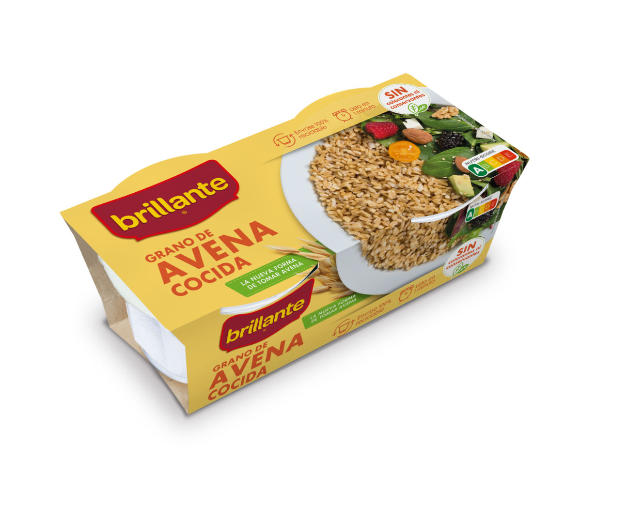 Grano de avena cocida | Vasitos Brillante